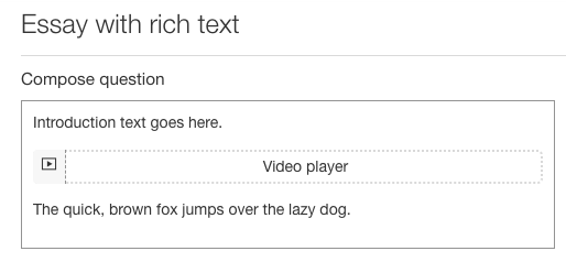 Recording Video with Simple Features – Learnosity Author Guide