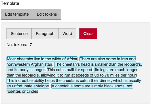Token Highlight – Learnosity Author Guide