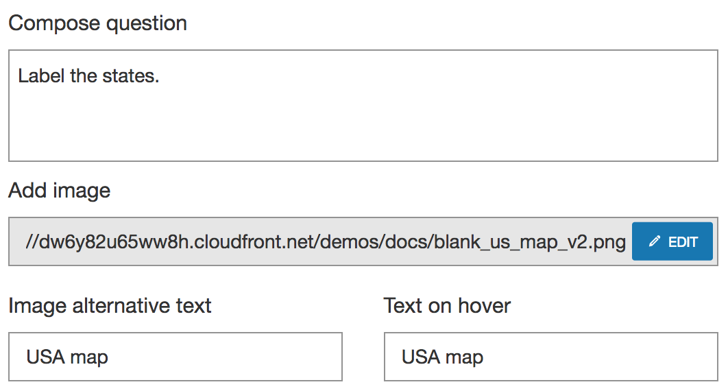 Label Image with Text – Learnosity Author Guide