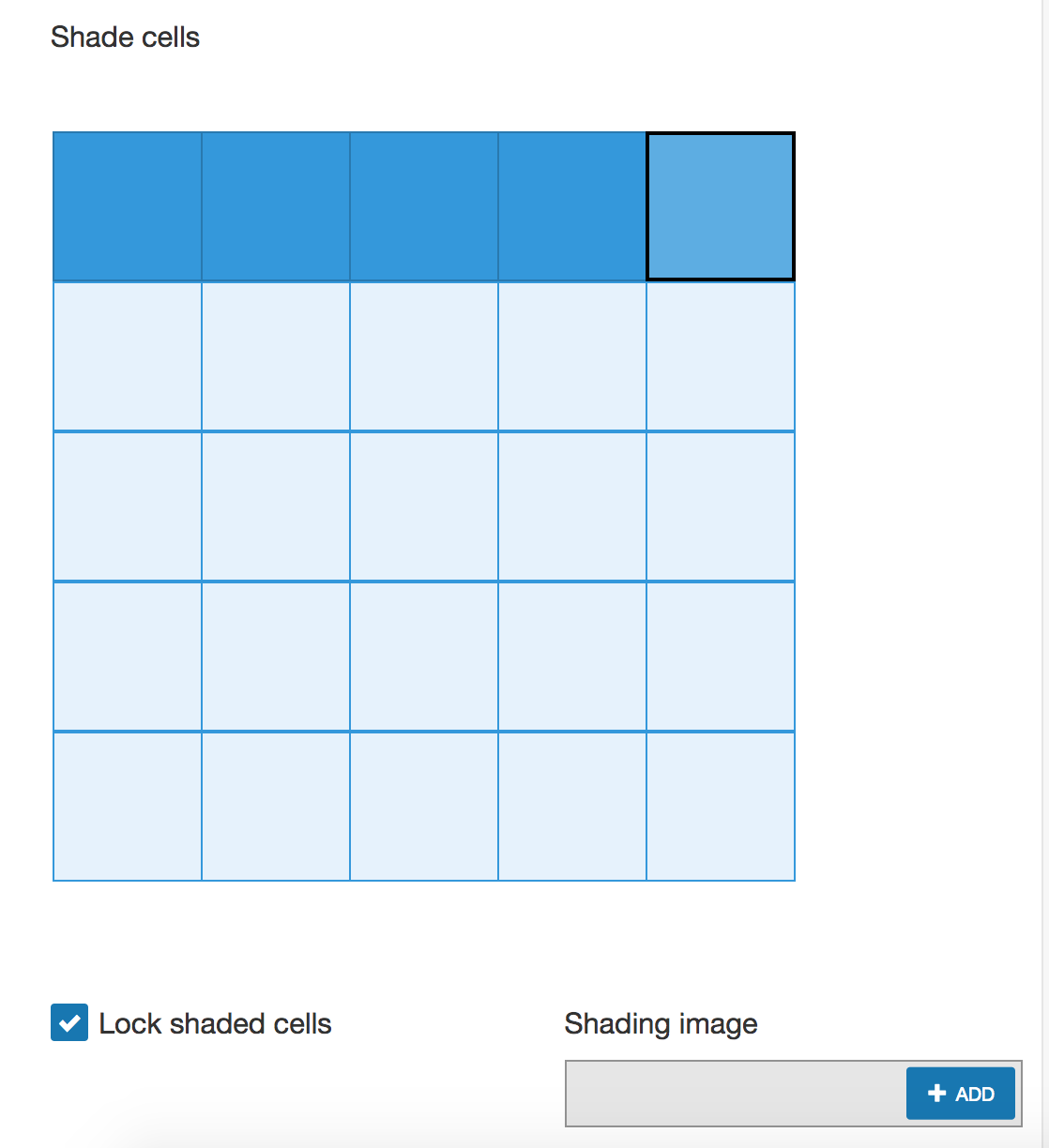 Shading – Learnosity Author Guide