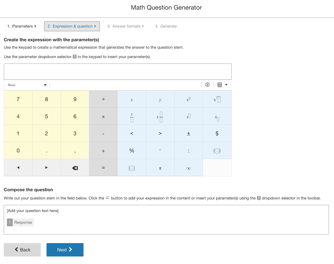 Using The Math Question Generator Learnosity Author Guide