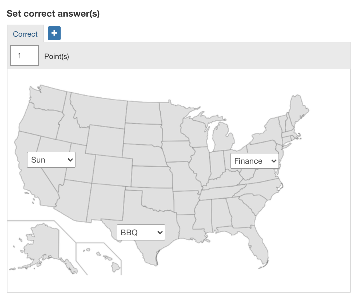 Label Image with Drop Down – Learnosity Author Guide