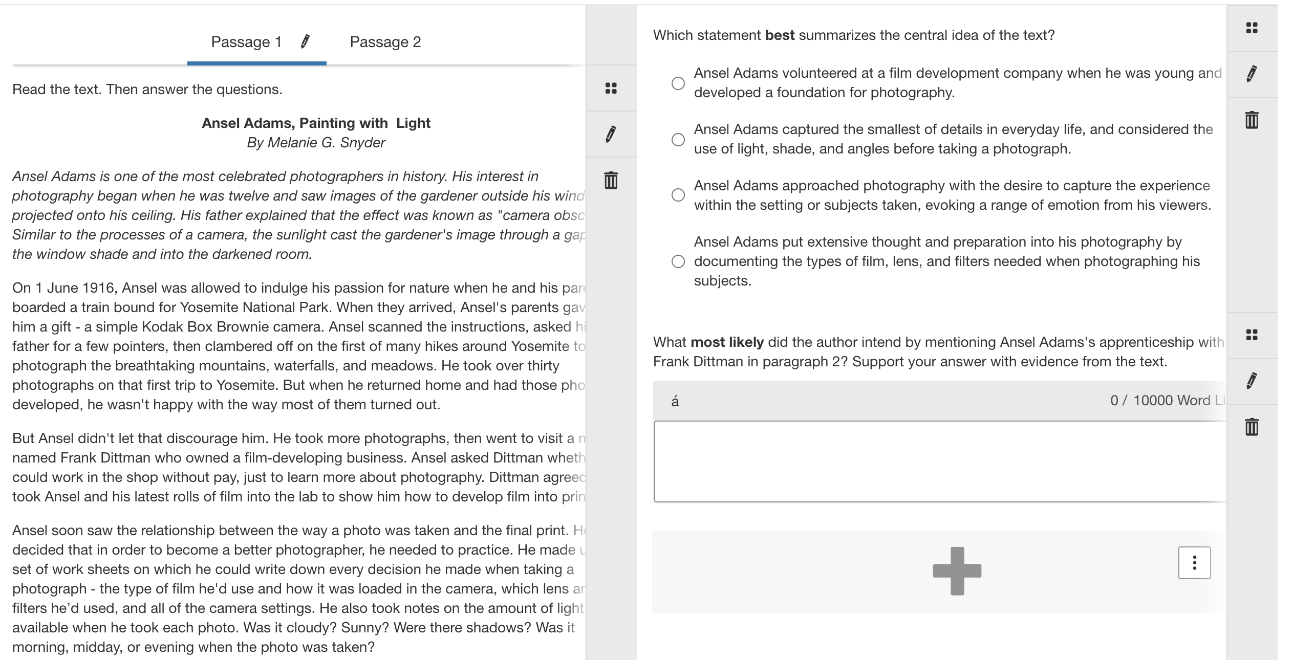 Changing Item Layouts to Include Columns, Tabs, and Scrolling – Learnosity Author Guide